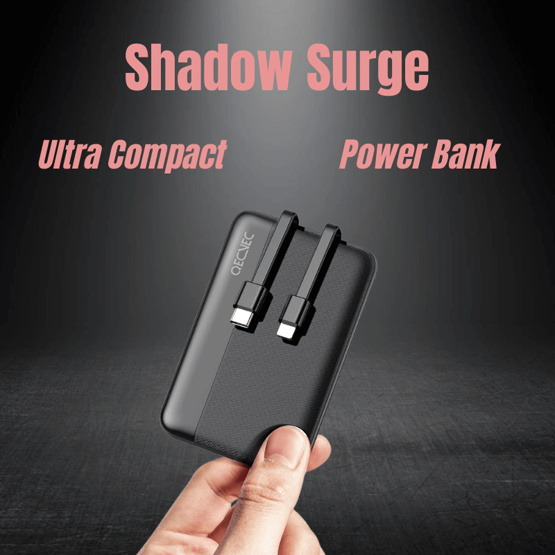 Shadow Surge — Ultra-Compact Power Bank (10,000mAh) – Shadow Core